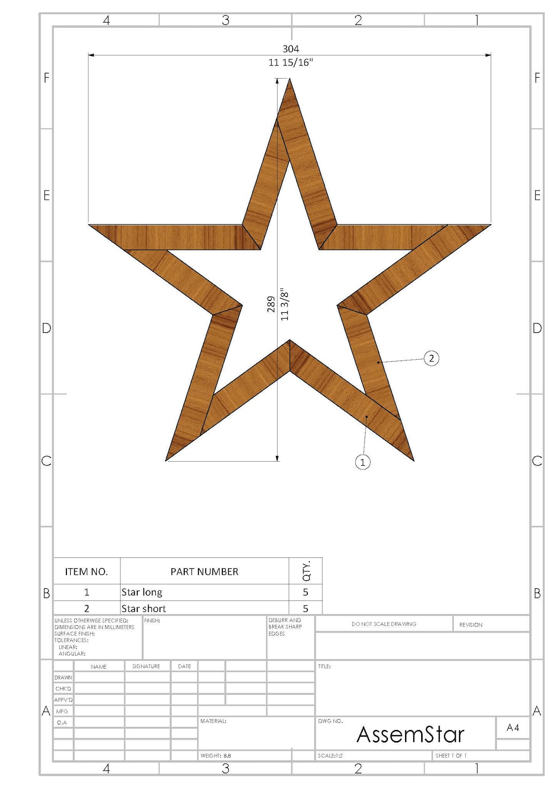 Plans, Diy Star, Plans, Step-by-step Guide, Wooden Star Pattern, Diy ...