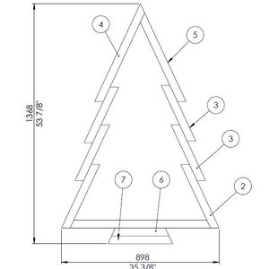 Großer Tannenbaum, Weihnachten, Baupläne, diy-Pläne, Zeichnungen ...