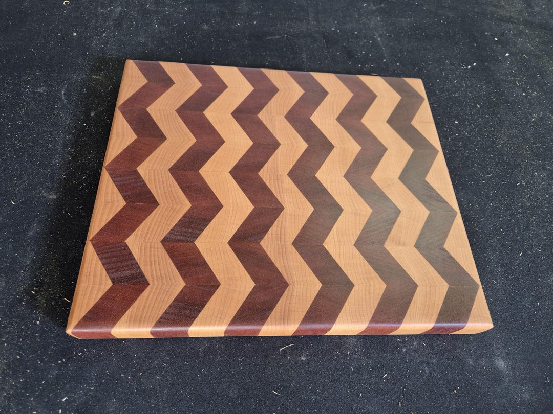 Chevron Cutting Board, Build Plans, Cutting Board,3d Plans, Cutting ...