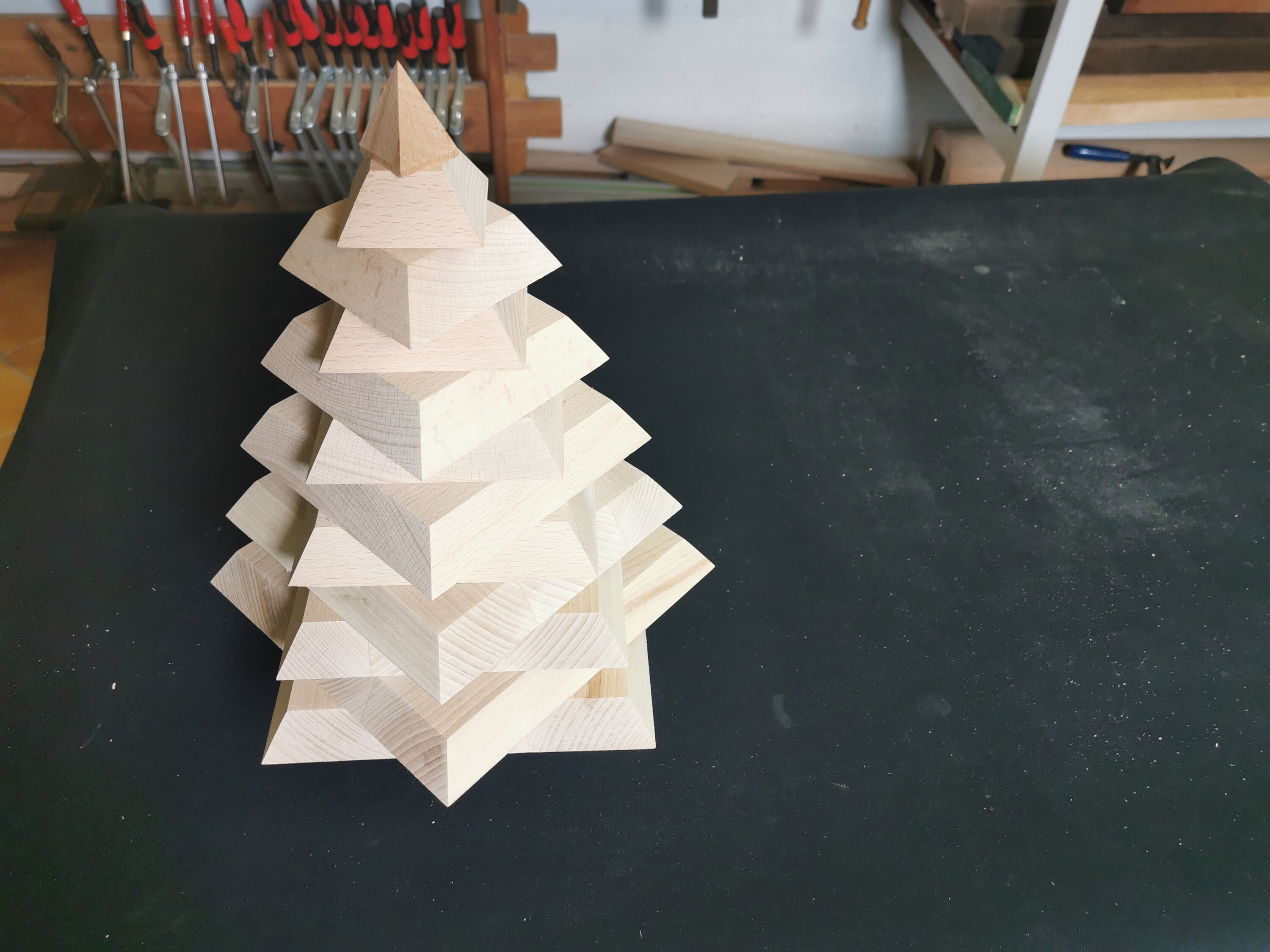 Geometric Christmas Tree. Christmas Tree, Christmas, Build Plans, Xmas ...