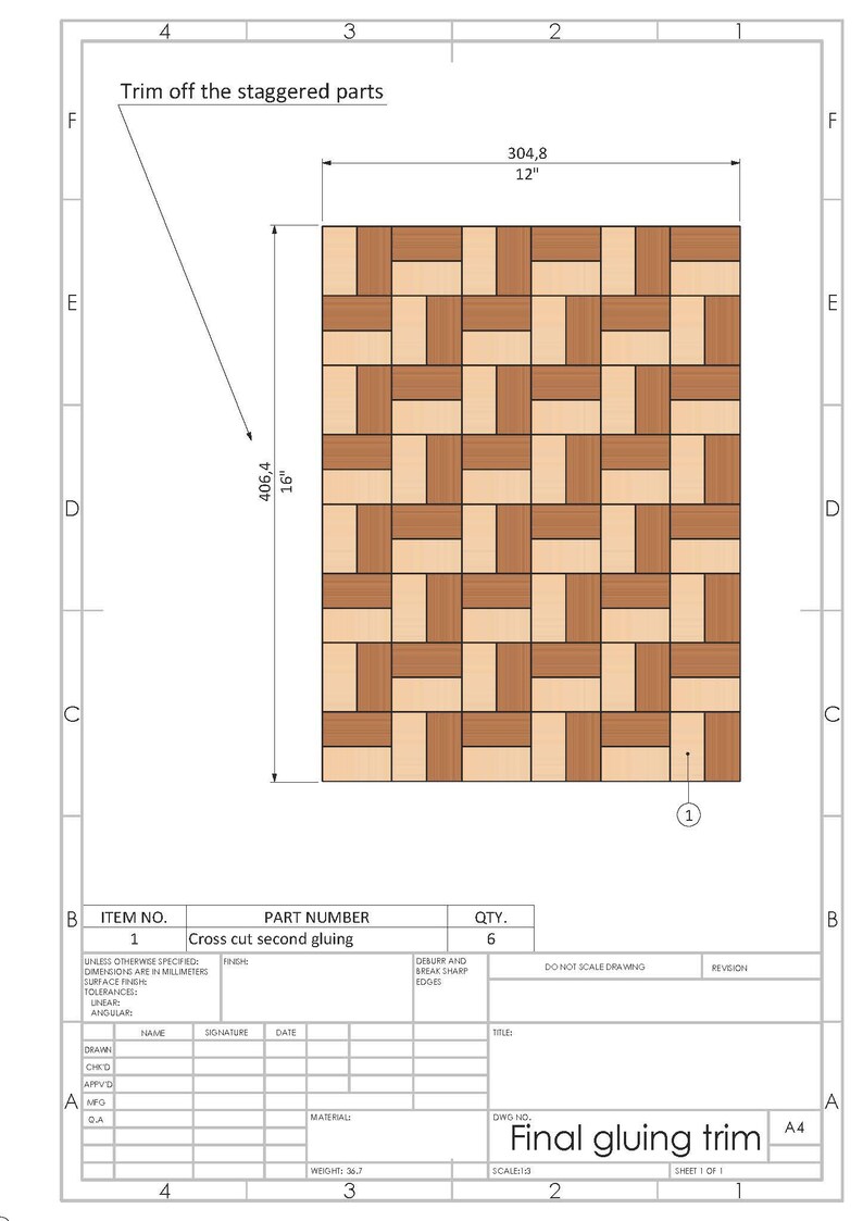 Endgrain Cutting Board, End Grain Cutting Board Designs, Unique 3d ...