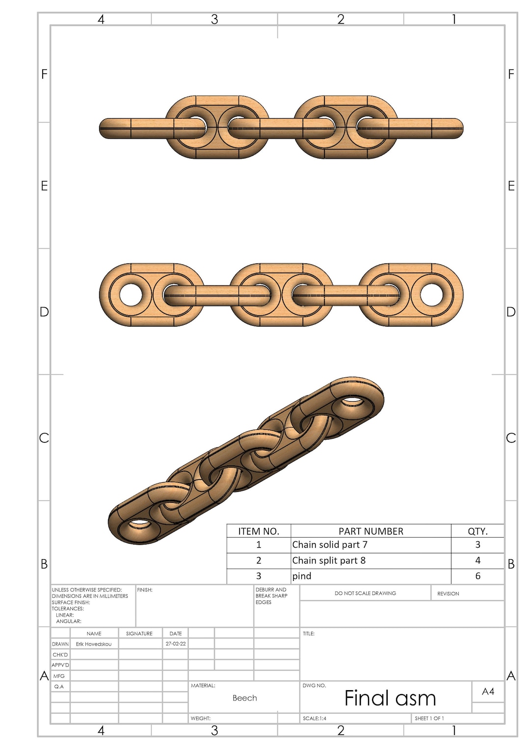 Plans for Giant Wooden Chain, Wooden Chain Plan, Giant Wooden Chain ...