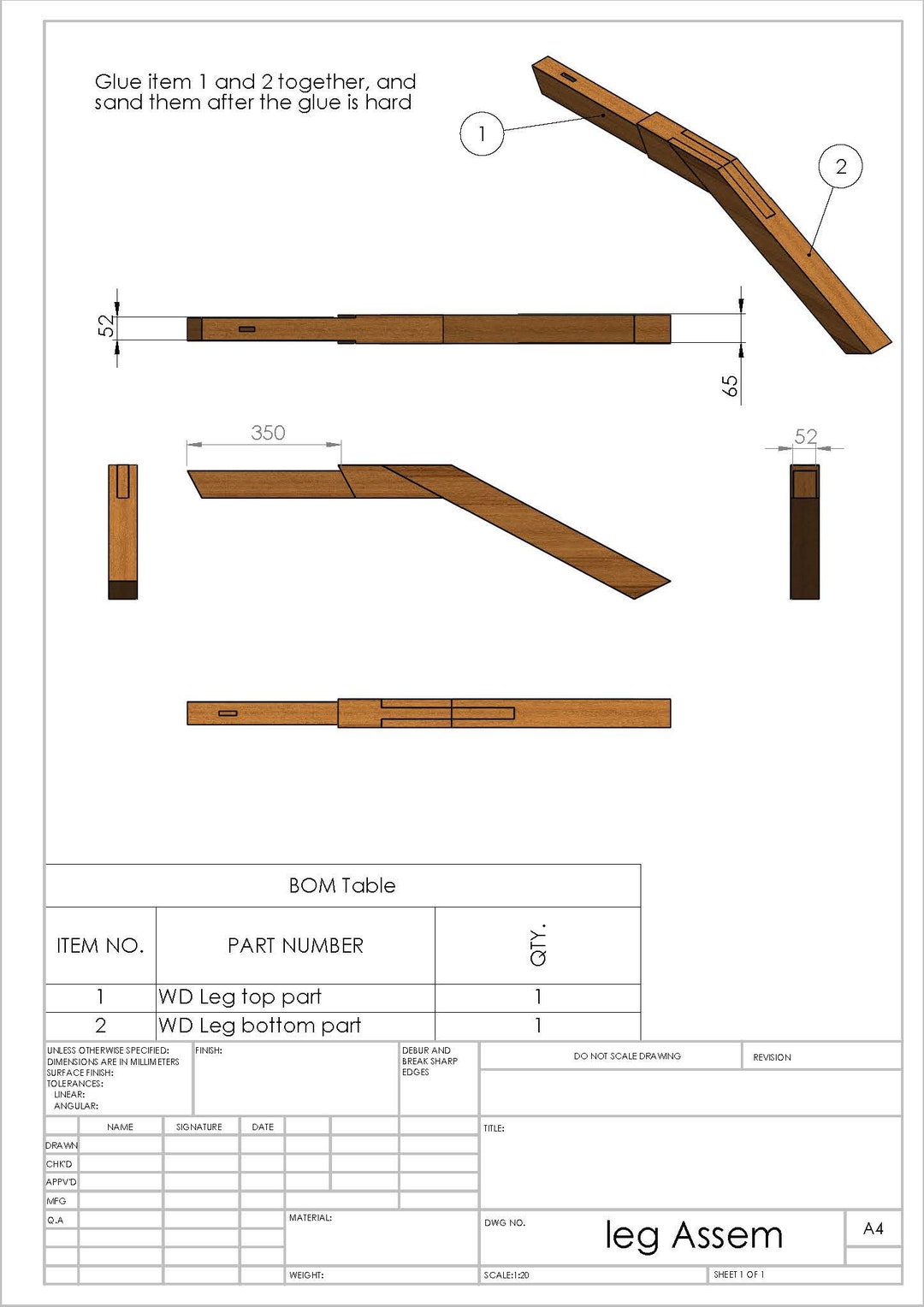 Wooden Dummy Leg Design, Plans for Wooden Dummy Leg, Wooden Dummy Leg, Blueprints, Build Plans ...