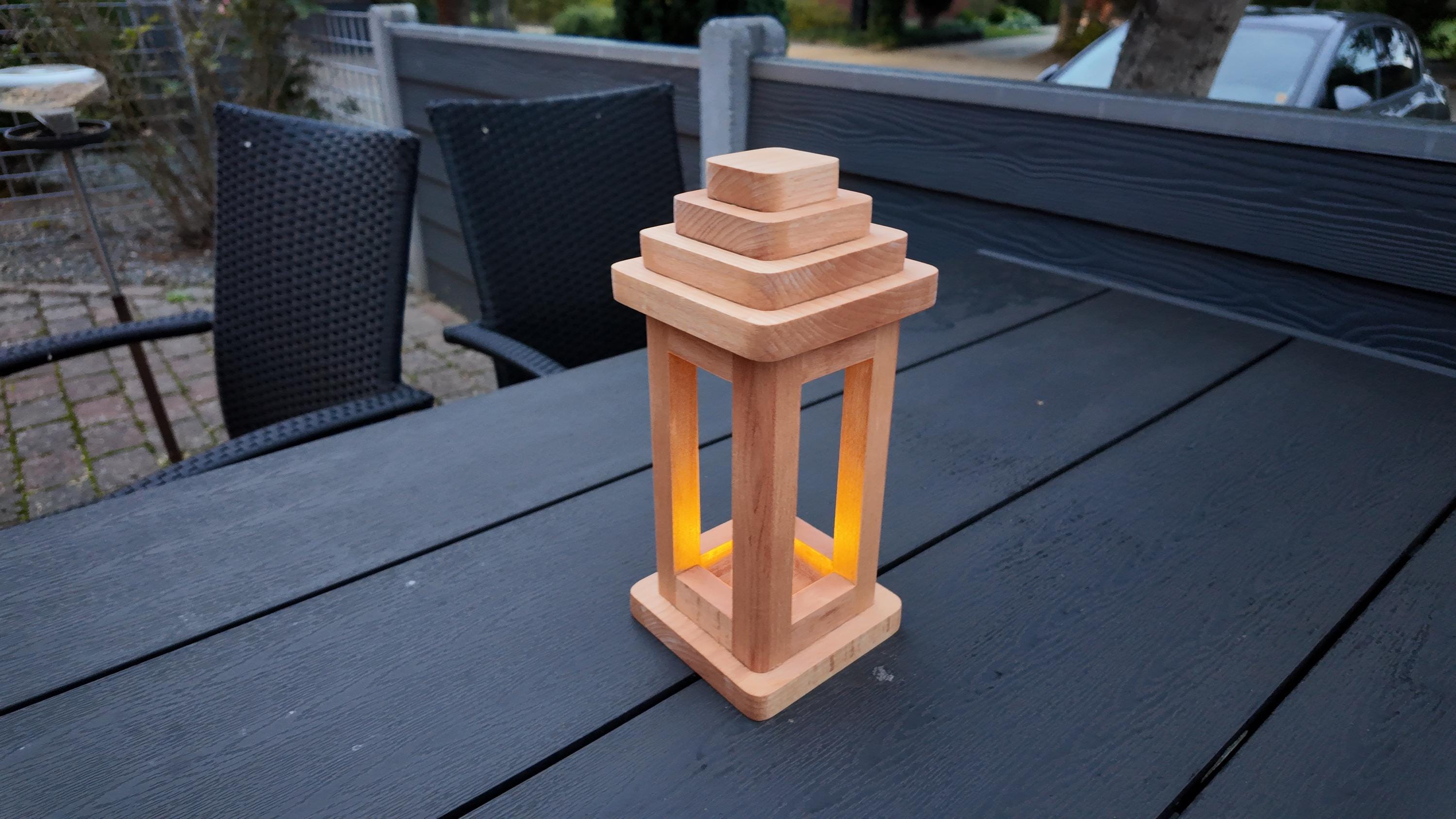 DIY Lantern Woodworking Plans – Rustic Wooden Lantern Build Drawing ...