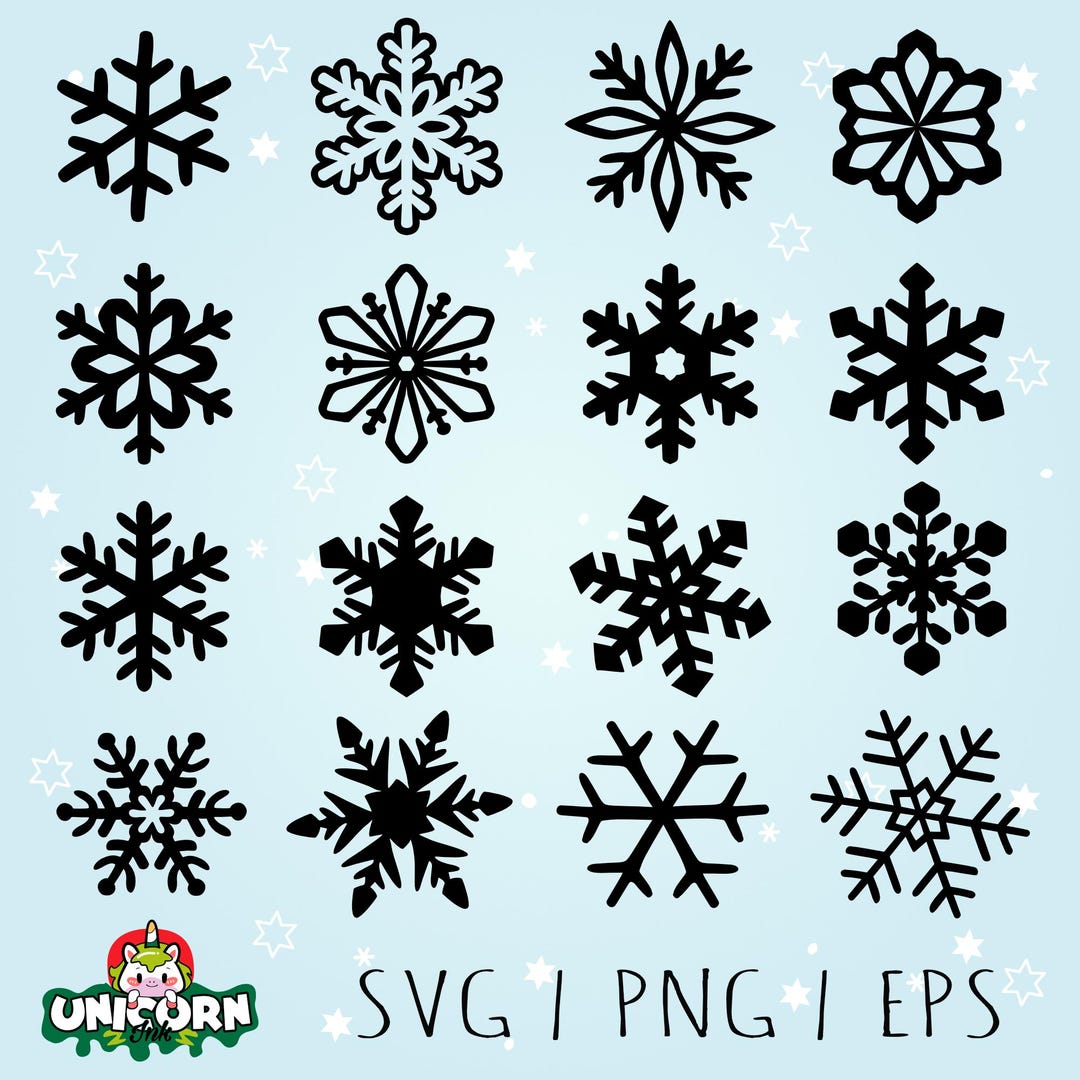 Cute Hand Drawn Snowflake SVG, Winter Svg, Christmas Svg, Cricut Cut ...