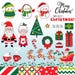 Cute Hand Drawn Christmas Clipart, Holiday Illustrations, Graphics ...