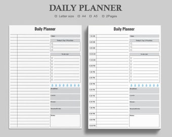 Digital Daily Planner, Portrait Digital Planner, iPad 365 Day Planner ...