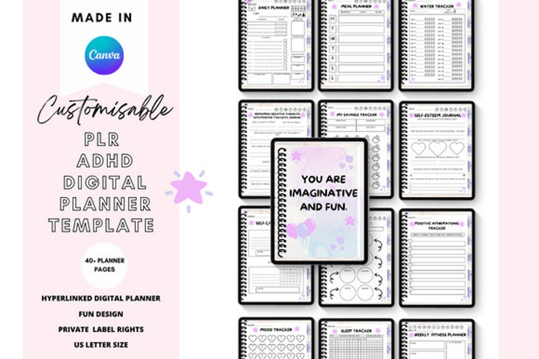 ADHD Digital Planner (made by an Adhder) for Ipad, Goodnotes + Android ...