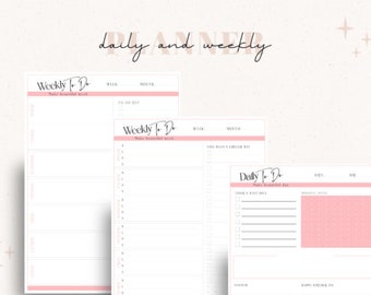 Digital Daily Planner, Portrait Digital Planner, iPad 365 Day Planner ...