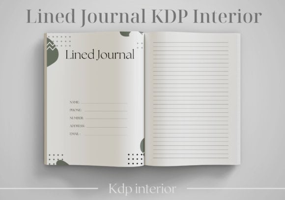 Kdp Interior, Lined Paper, Kdp Template, Journal Pages, Printable ...