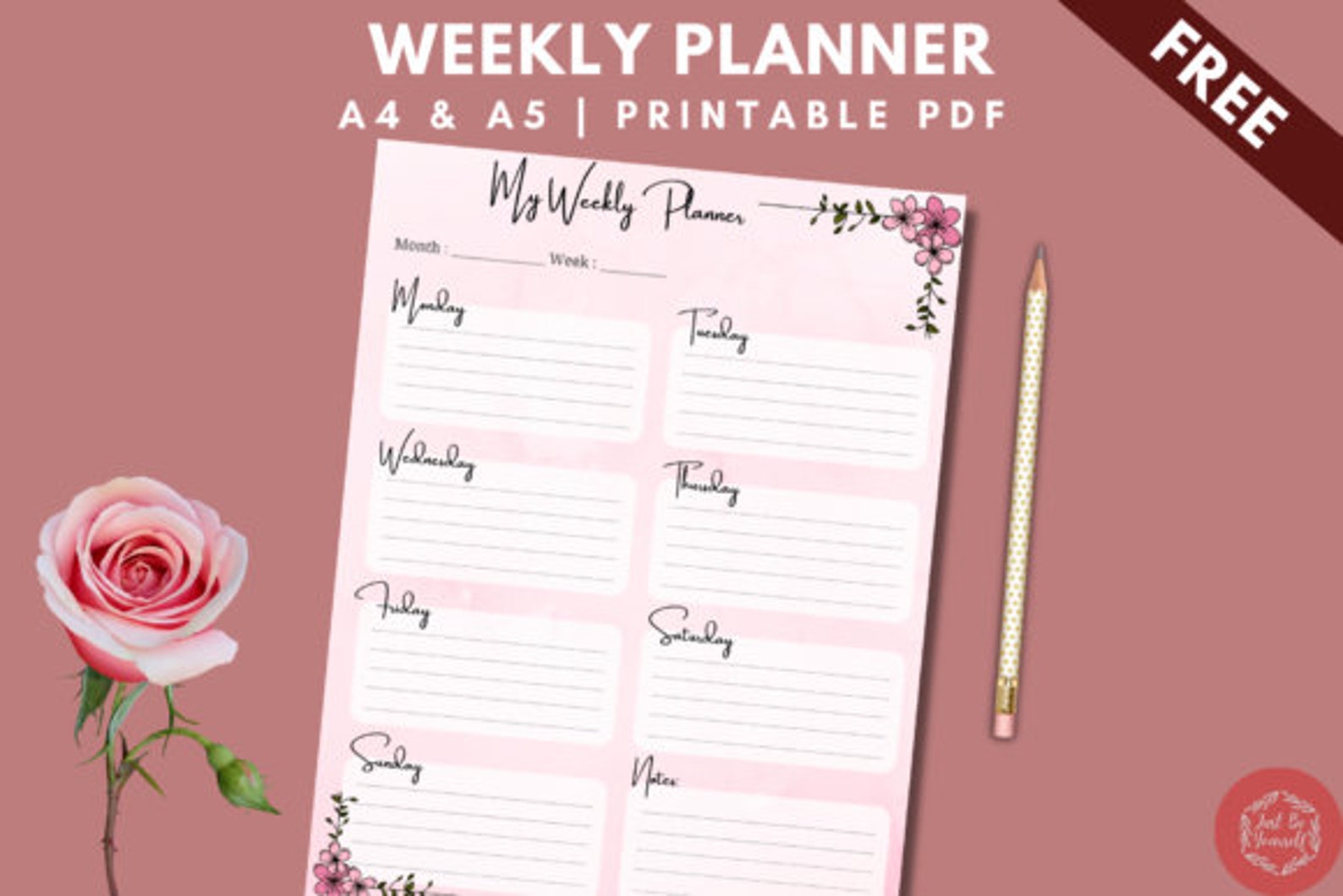 Weekly Planner Goodnotes Template, Hourly Planner, Dark Mode Weekly ...
