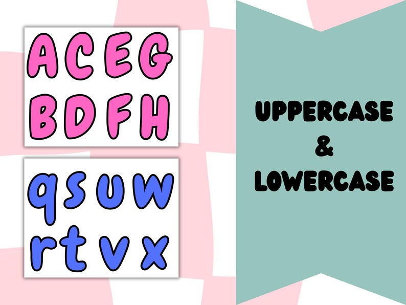Bulletin Board Letters Printable, Alphabet Cutout, Back to School ...