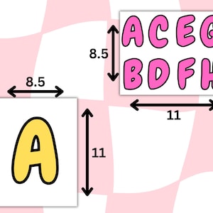Bulletin Board Letters Printable, Alphabet Cutout, Back to School ...