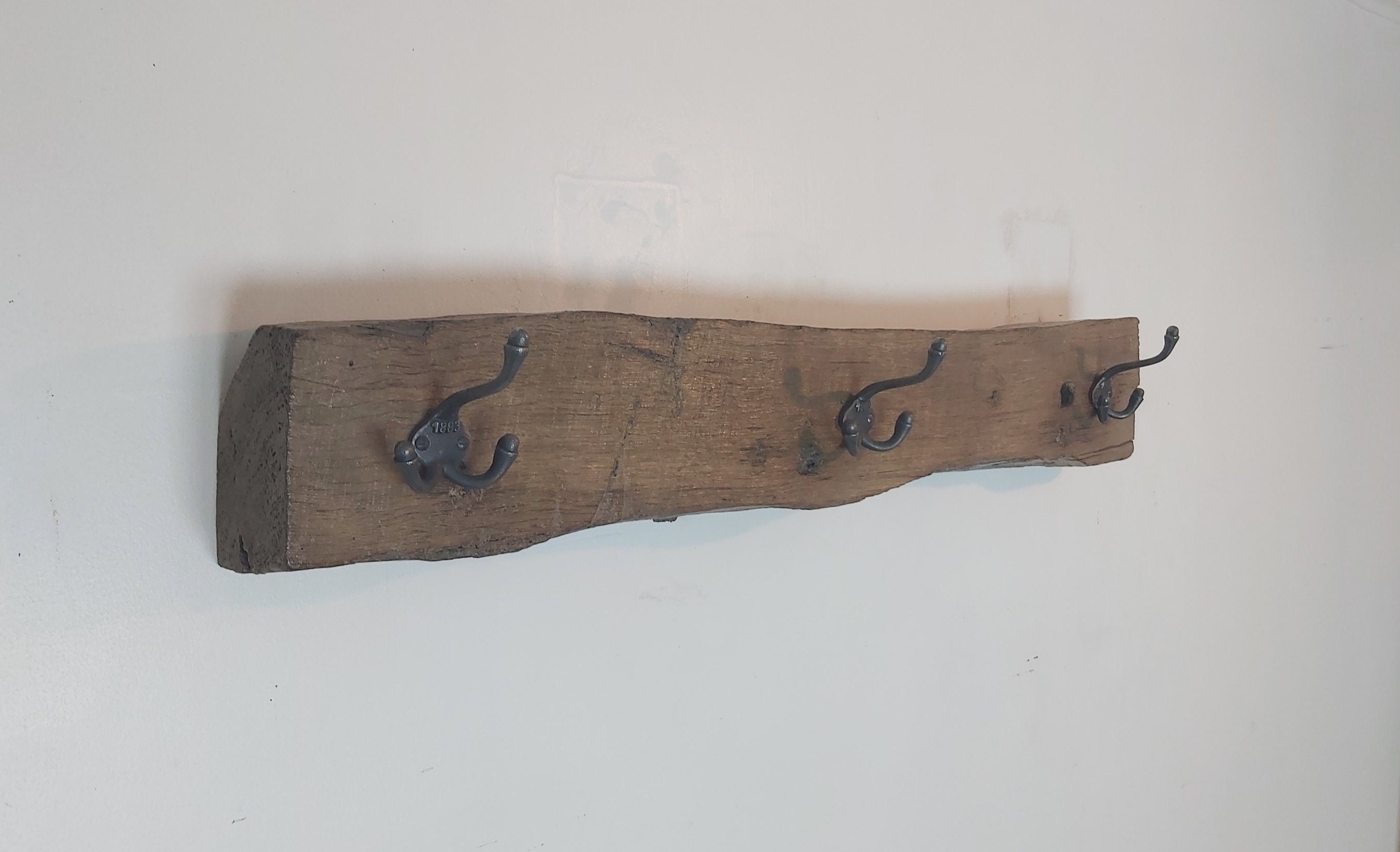 Reclaimed Wooden Beam Coat Rack - Etsy