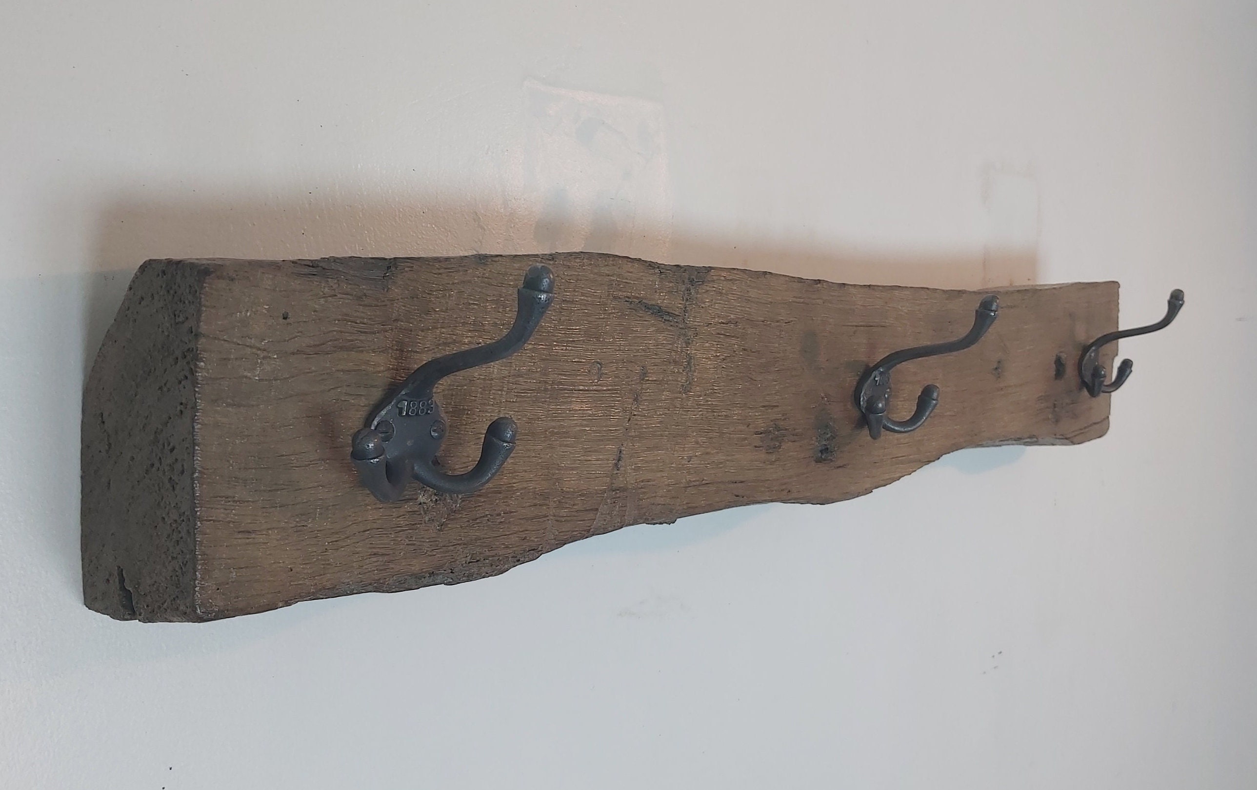 Reclaimed Wooden Beam Coat Rack - Etsy