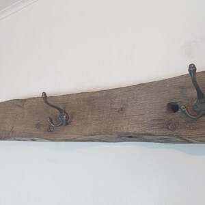 Reclaimed Wooden Beam Coat Rack - Etsy