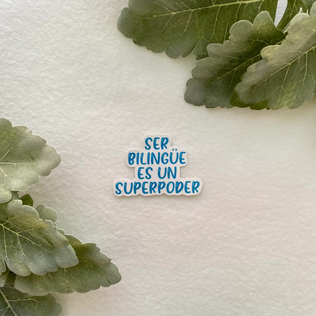 Ser Bilingüe Es Un Superpoder Sticker - Etsy