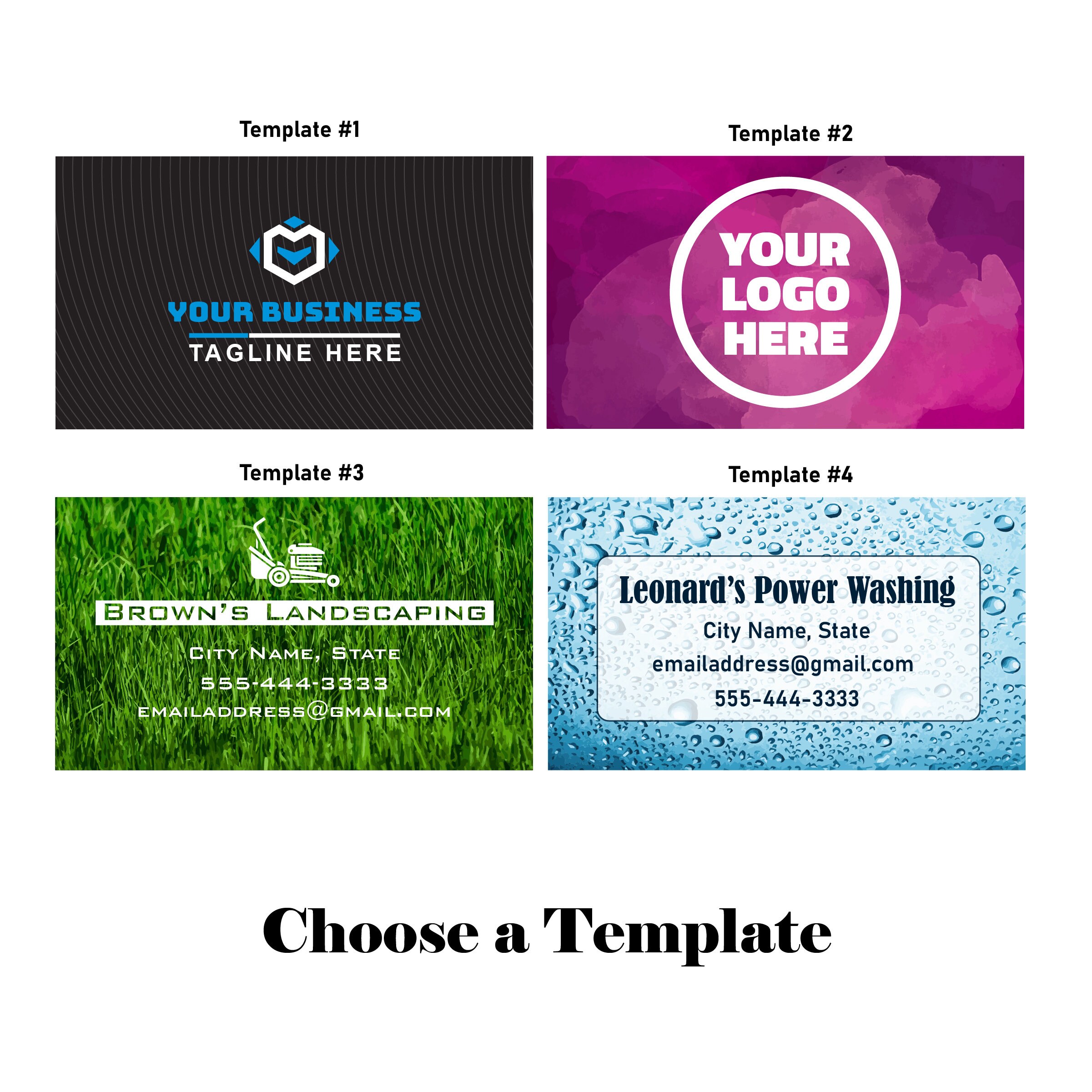 Custom Business Cards Magnets 2 X 3.5 Your Design or Pick-a-template - Etsy