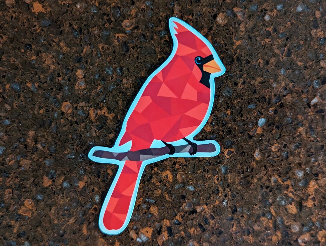 Cardinal Magnet / Sticker - Etsy