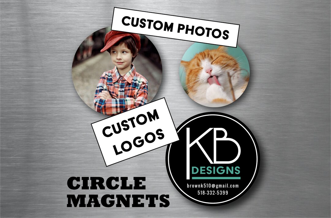 Custom Photo/logo Magnets - Circle / Die-cut - Multiple Sizes 20% OFF ...