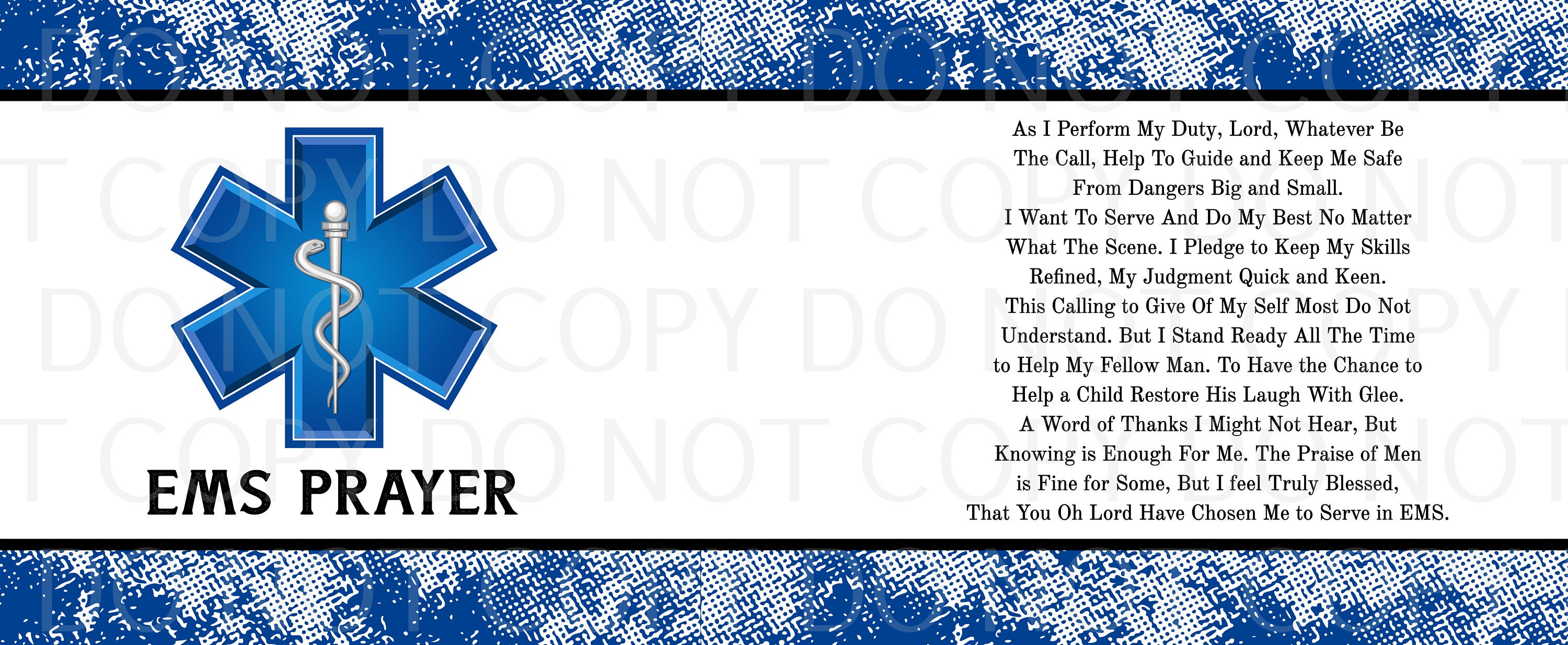 EMS Prayer Sublimation Transfer, Multiple Sizes Available, Ready to ...