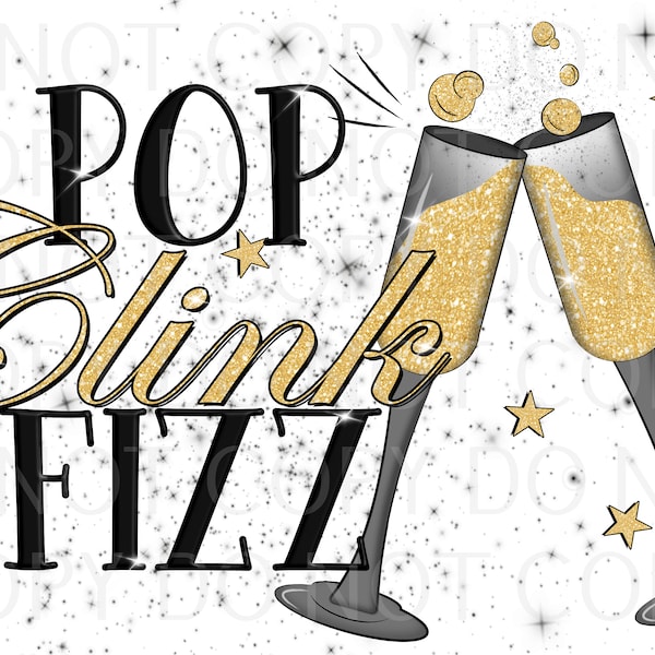 Pop Fizz Clink Print - Etsy
