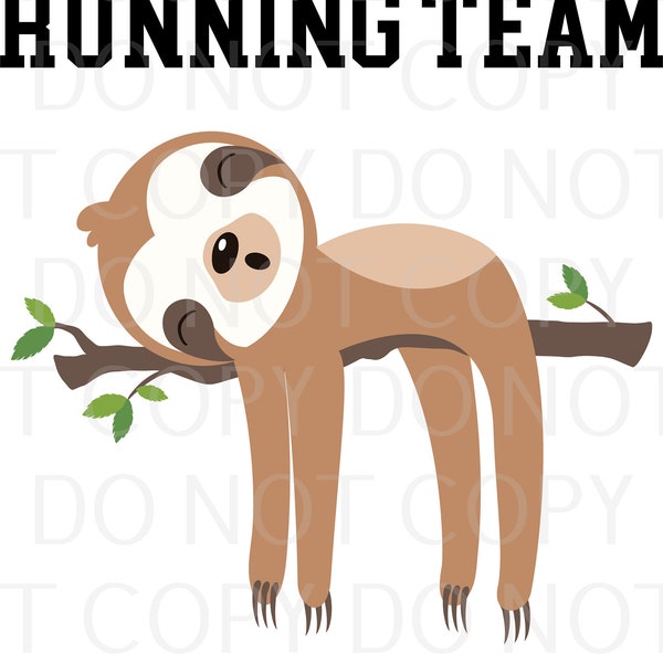 Sloth Running Team - Etsy