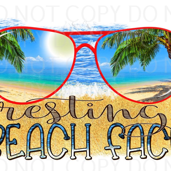 Resting Beach Face - Etsy