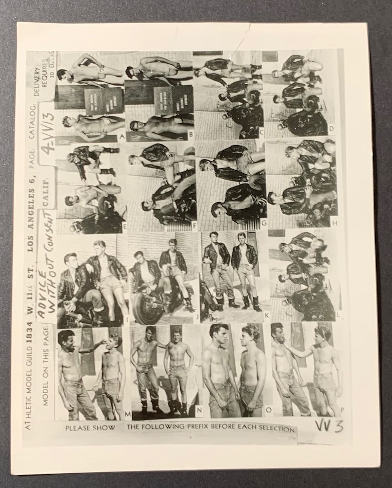 Original 1950s Beefcake Catalog Photo From Bob Mizer's Agency - Etsy UK