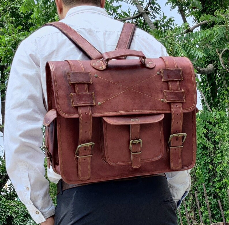 Convertible Backpack Men's Messenger Bag 16 Inch - Etsy
