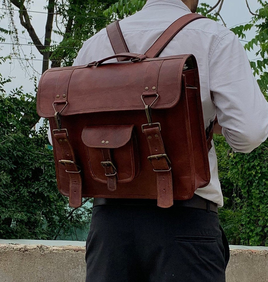 Convertible Backpack Men's Messenger Bag 16 Inch - Etsy