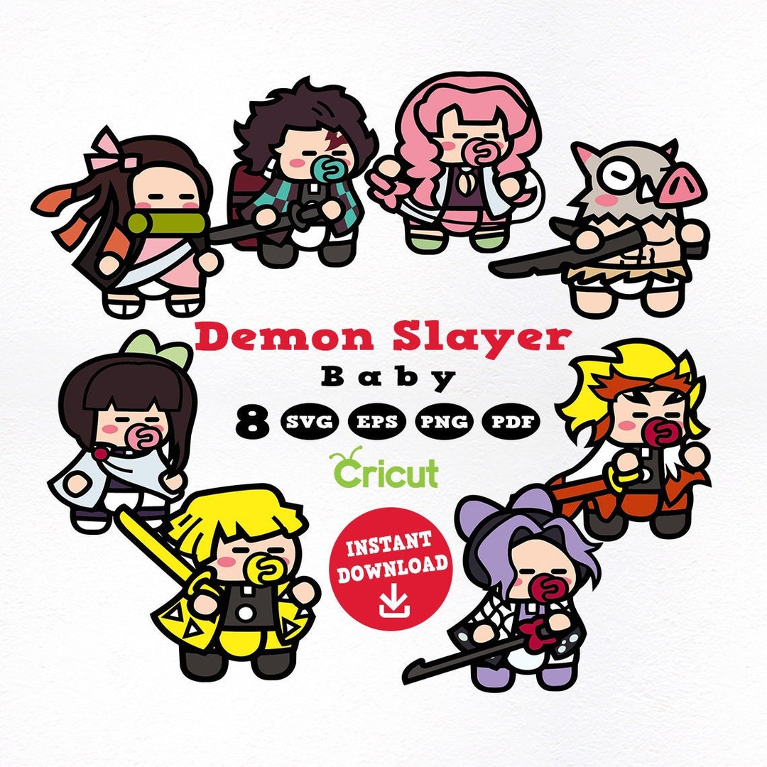 Demon Slayer Baby Svg Nezuko Clipart Nezuko SVG Mitsuri - Etsy Australia