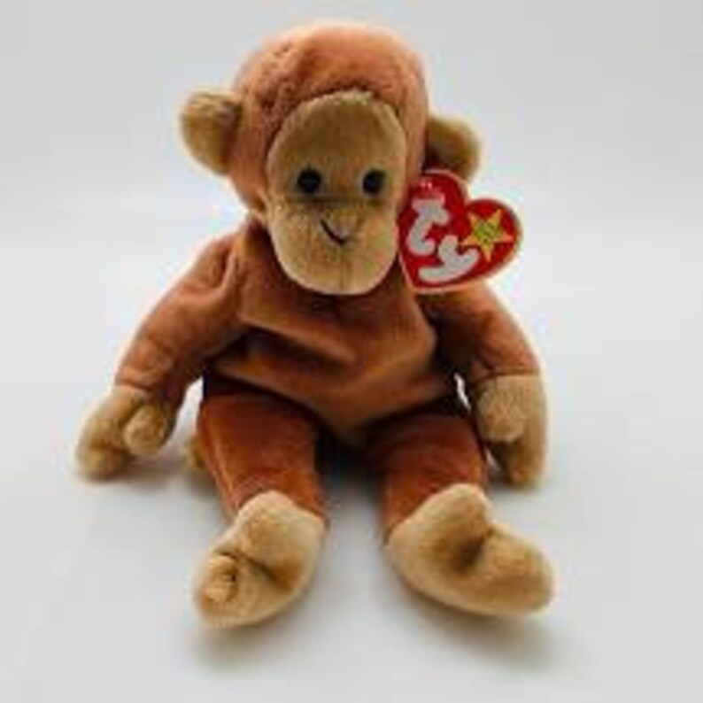 Ty Bongo Monkey Beanie Babies 7.5 In. - Etsy