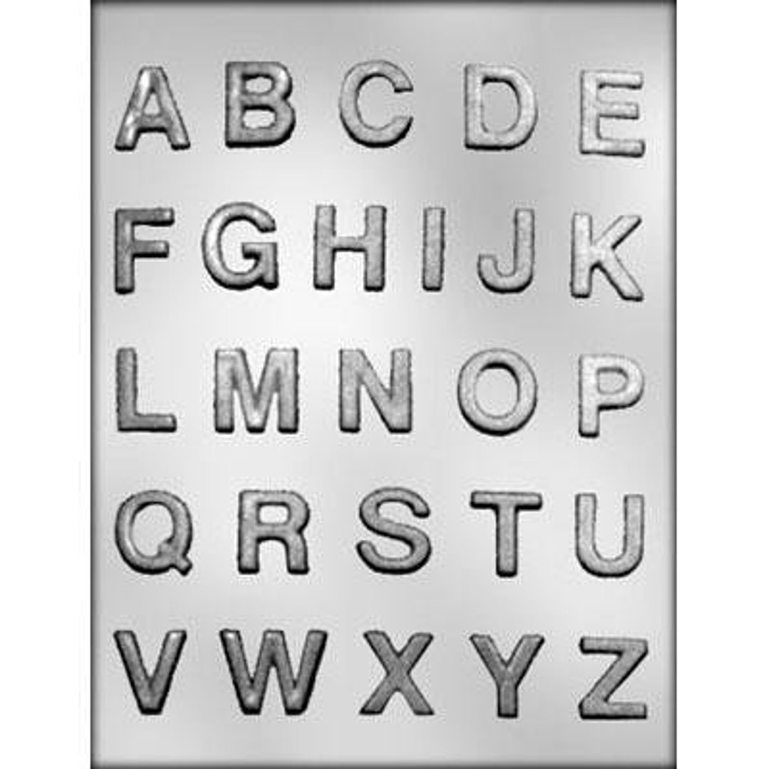 Alphabet Candy Mold 1 In. Letters - Etsy