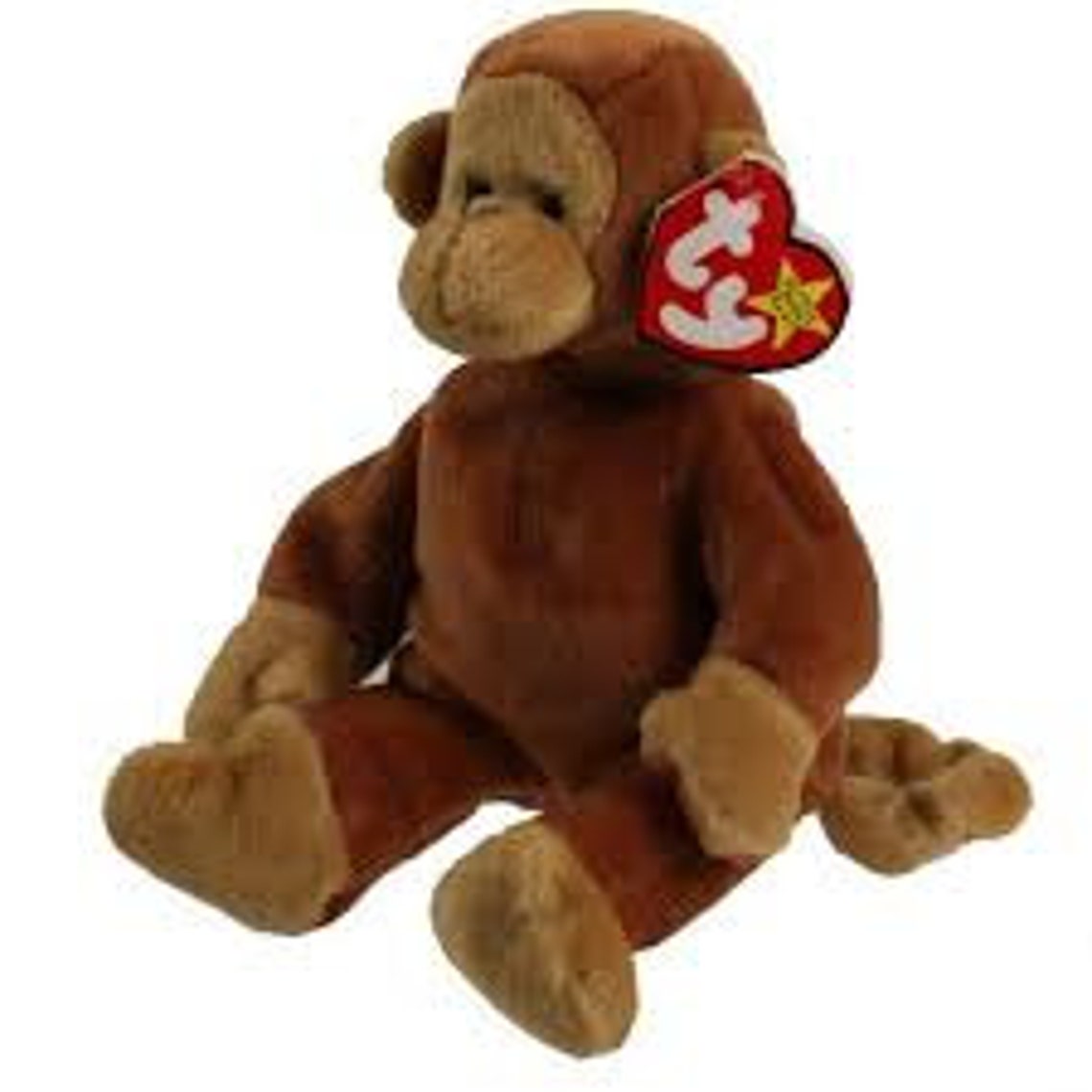 Ty Bongo Monkey Beanie Babies 7.5 In. - Etsy