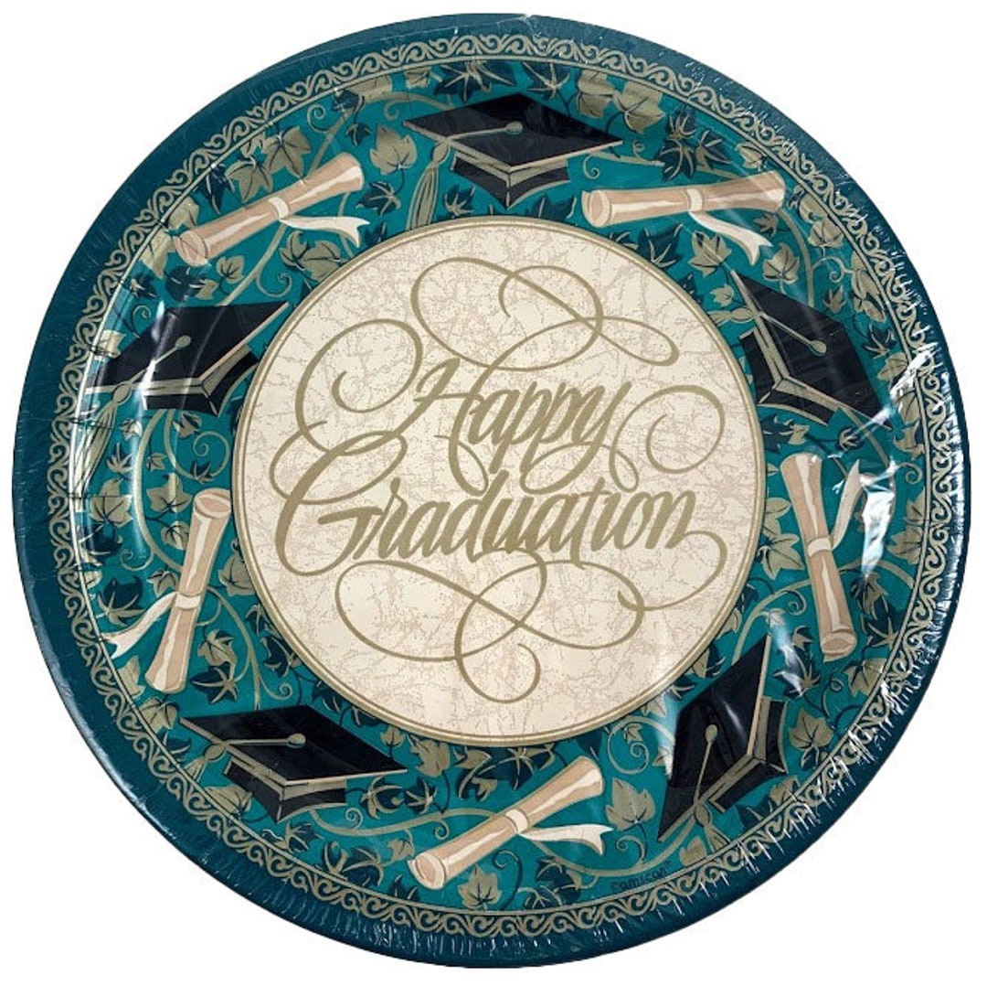 Graduations Classic Plates 9 In.. 8 Count - Etsy