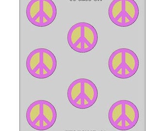 Peace Sign Candy Mold | Etsy