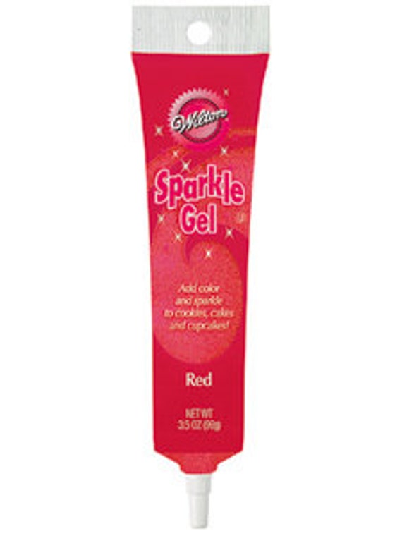 Wilton Red Sparkle Gel 3.5 oz. | Etsy