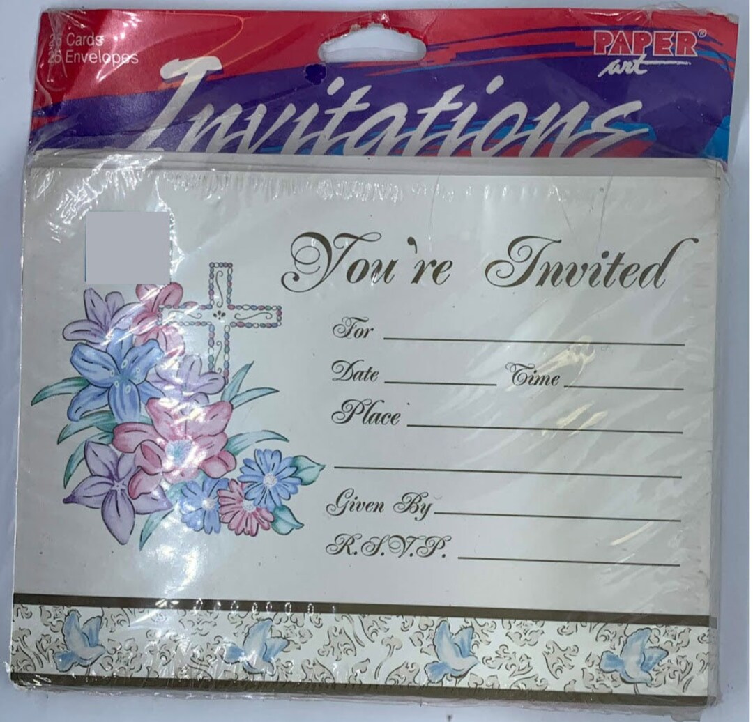Heavenly Spirit Invitations, 25 Cards & Envelopes - Etsy