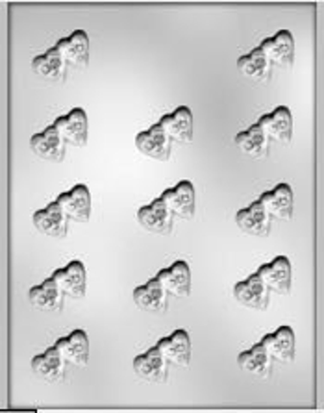 Double Hearts Happy Face Candy Mold, 14 Cavities - Etsy