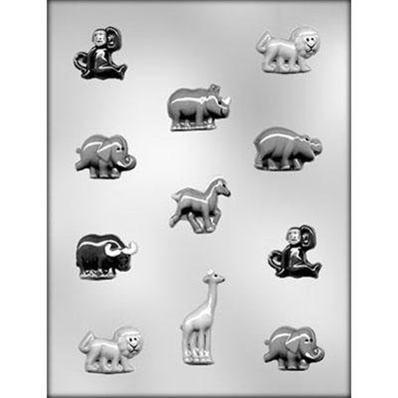 Zoo Animals Candy Mold 12 Cavities - Etsy