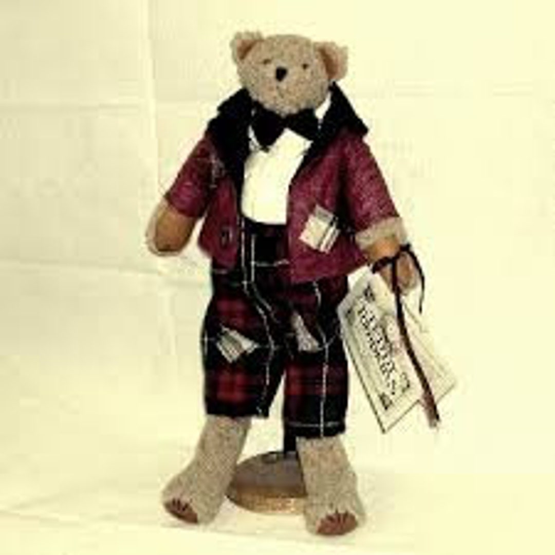 Teddy Tompkins Humphrey Bear With Stand, 17 - Etsy