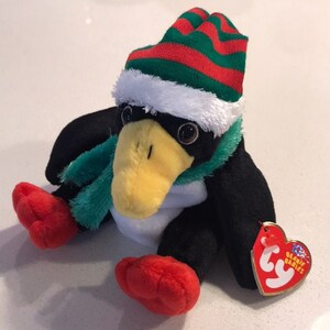 Ty Toboggan Penguin With Hat Beanie Babies - Etsy