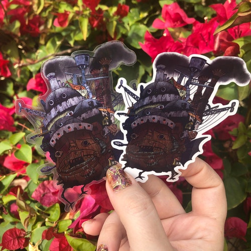 Howls Moving Castle Sticker Sophie and Howl Sticker Ghibli - Etsy