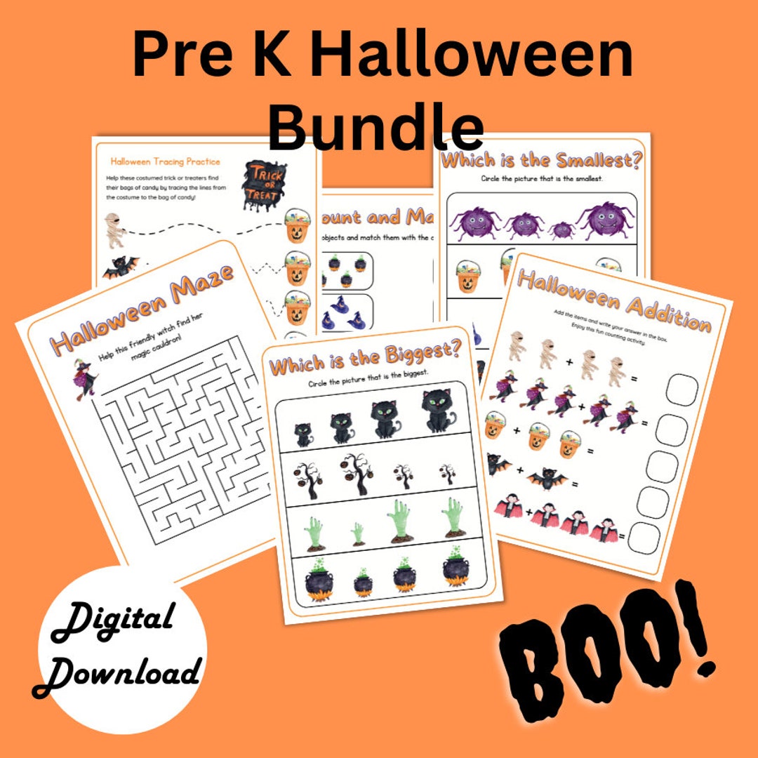 Halloween Preschool Packet, Halloween Preschool Printable, Homeschool ...