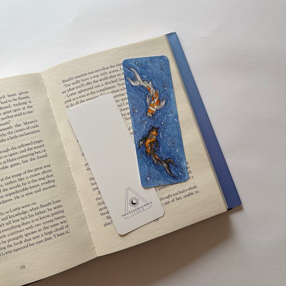 Koi Fish Bookmark Unique Bookmarks Gift for Her Koi Fish - Etsy
