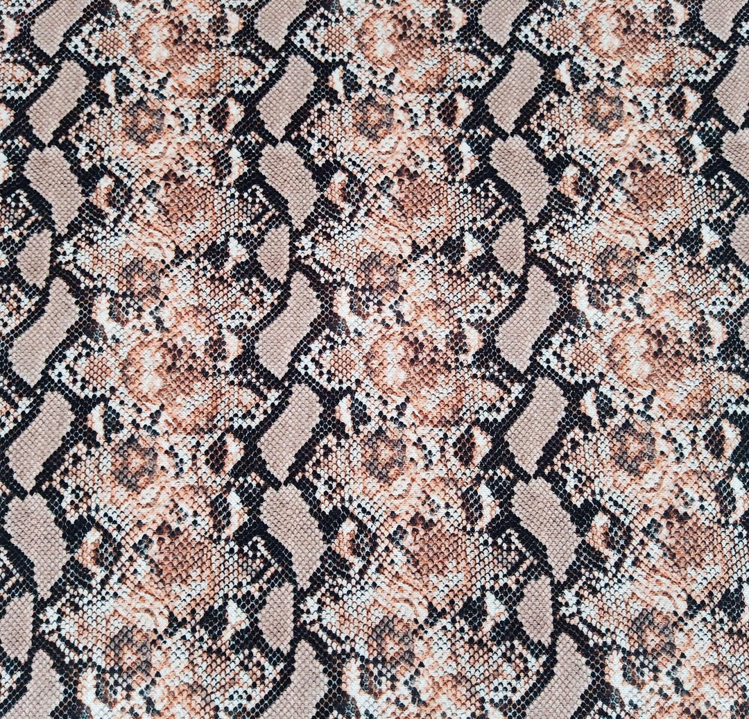 Brown Snake Pattern Decorative Digital Printed Upholstery Fabric by the ...