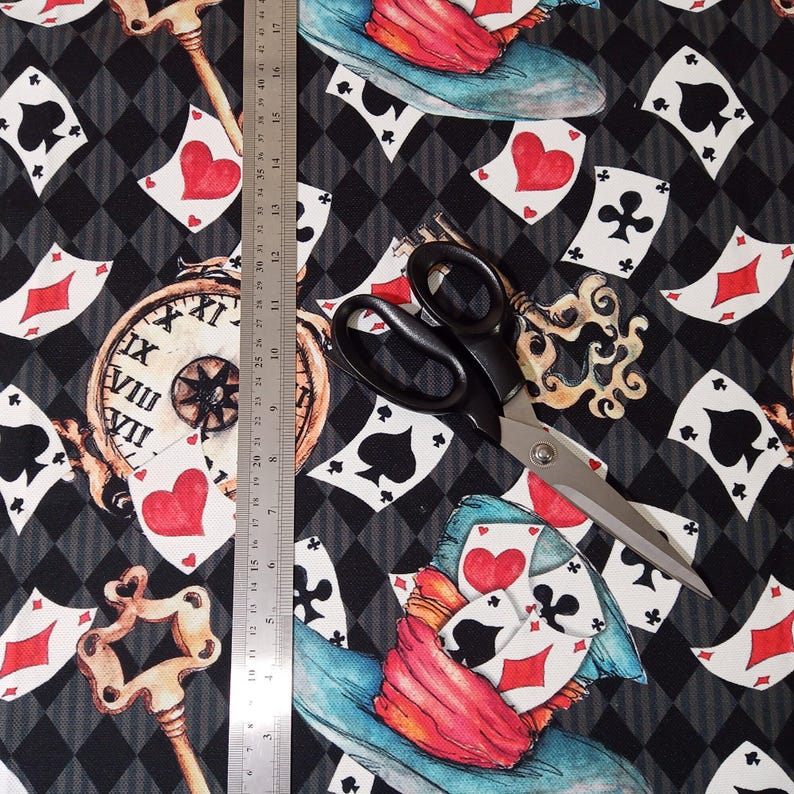 Alice in Wonderland Playing Card Watches Patterned Decorative Printed ...