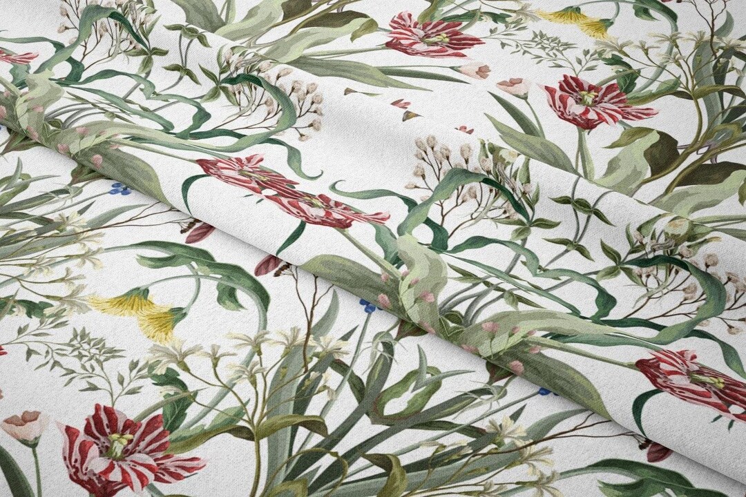 William Morris Wild Flowers and Insects Patterned Printed Decorative ...