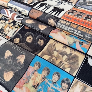 The Beatles Album Covers Fabric: Classic Rock Upholstery, Home Decor by ...
